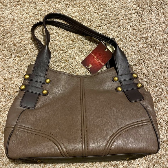 Tignanello | Bags | Tignanello Brown Leather Handbag | Poshmark